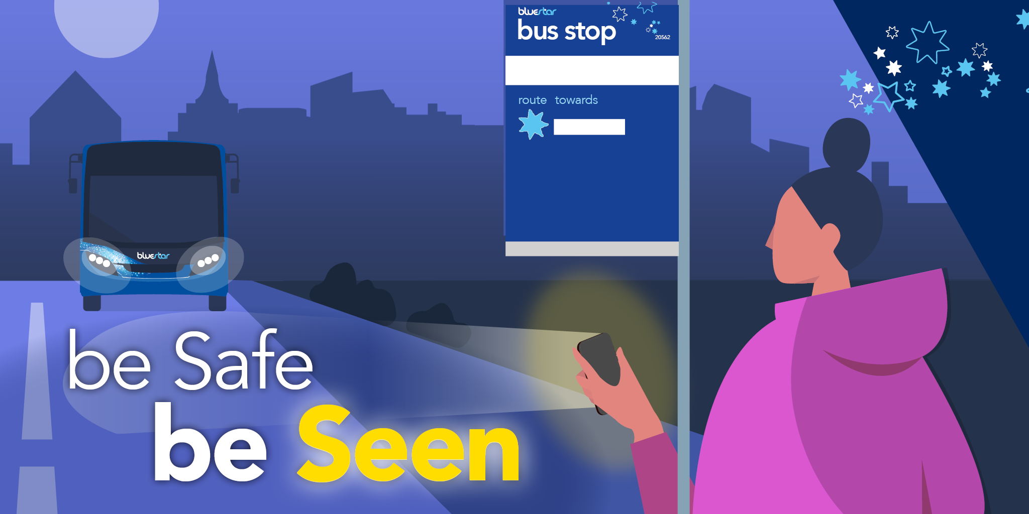 Be safe and be seen this winter - Bluestar