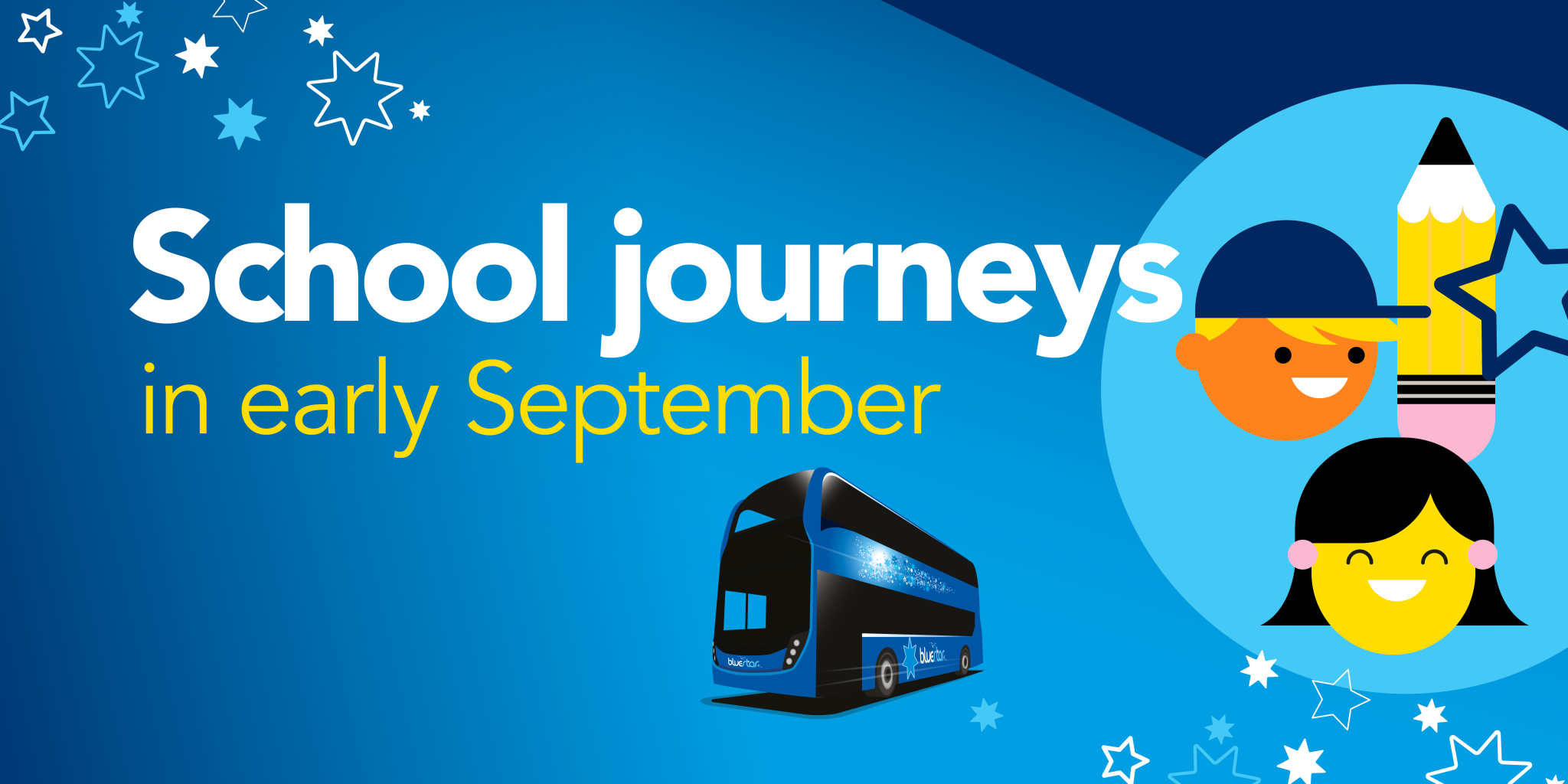 School journeys in early September - Bluestar