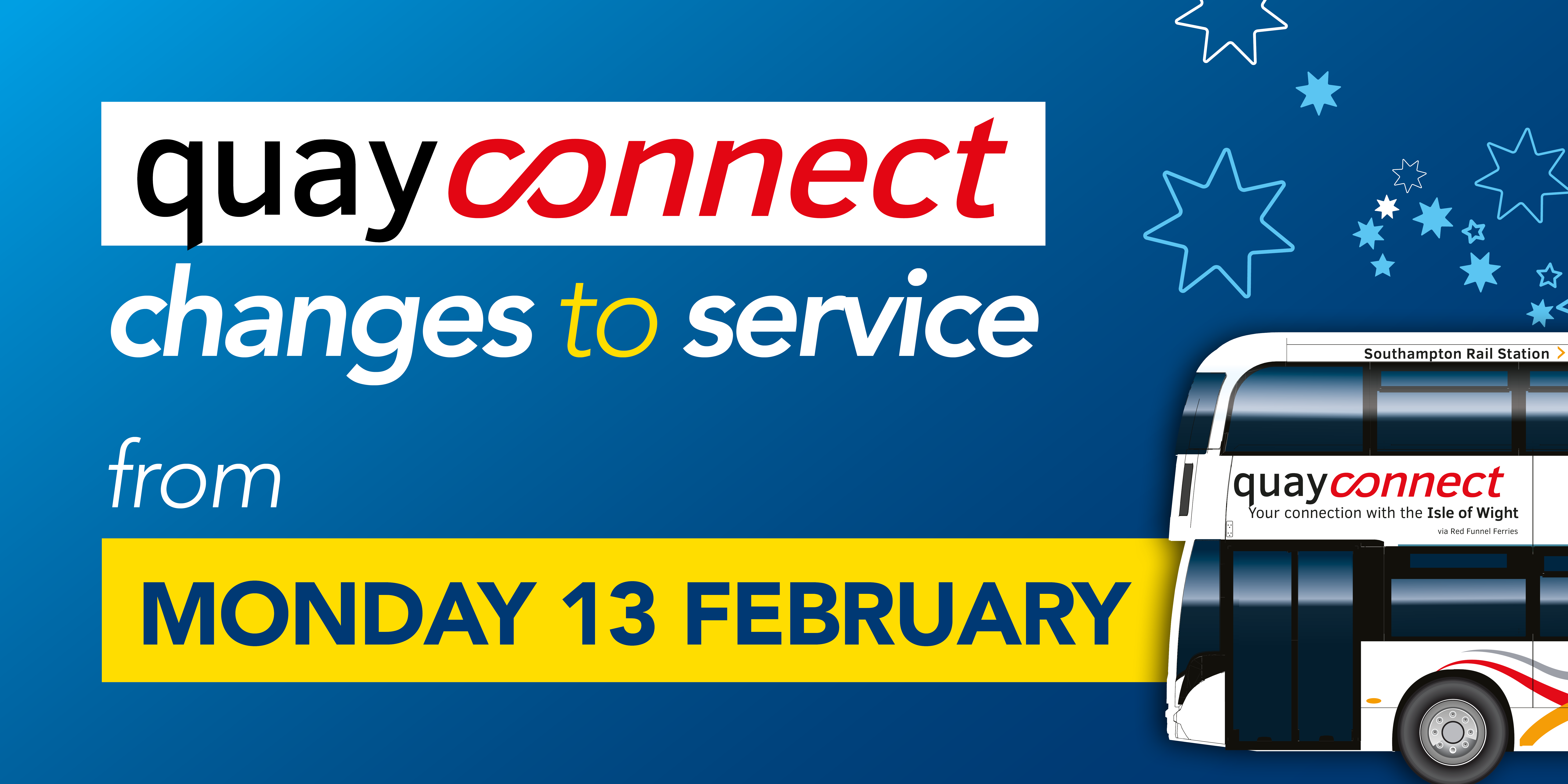 Temporary changes to Quay Connect bus route - Bluestar