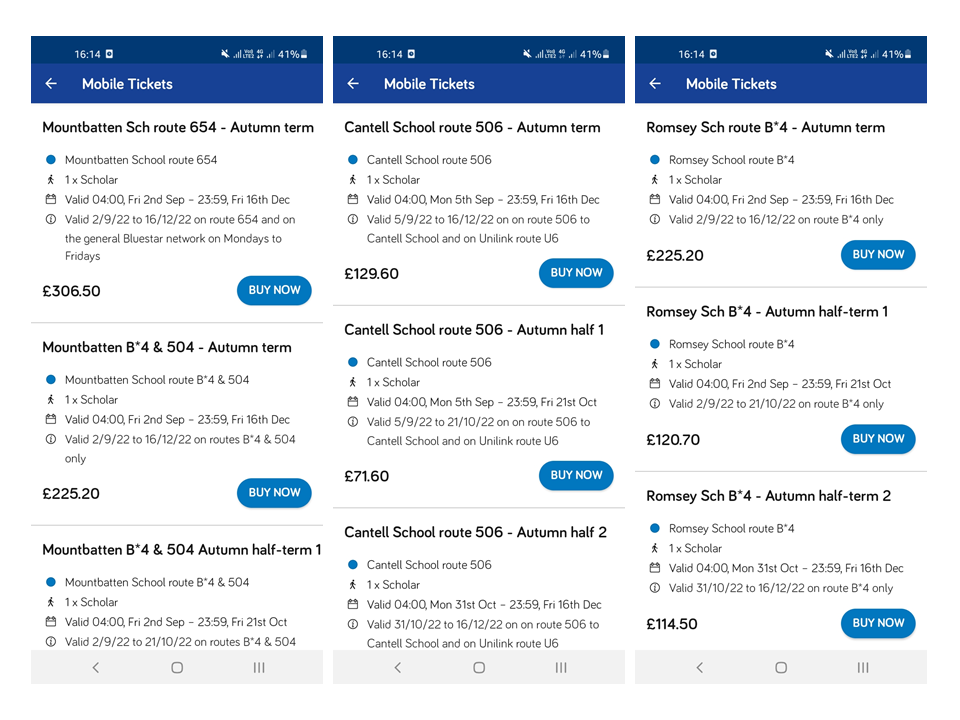 School bus passes are now available on our app and website - Bluestar