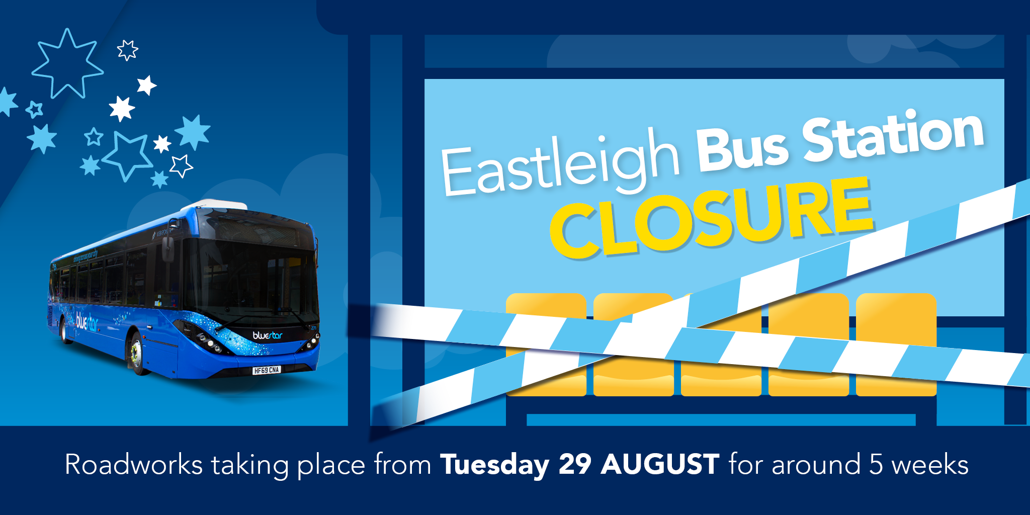Eastleigh Bus Station Temporary Closure - Bluestar