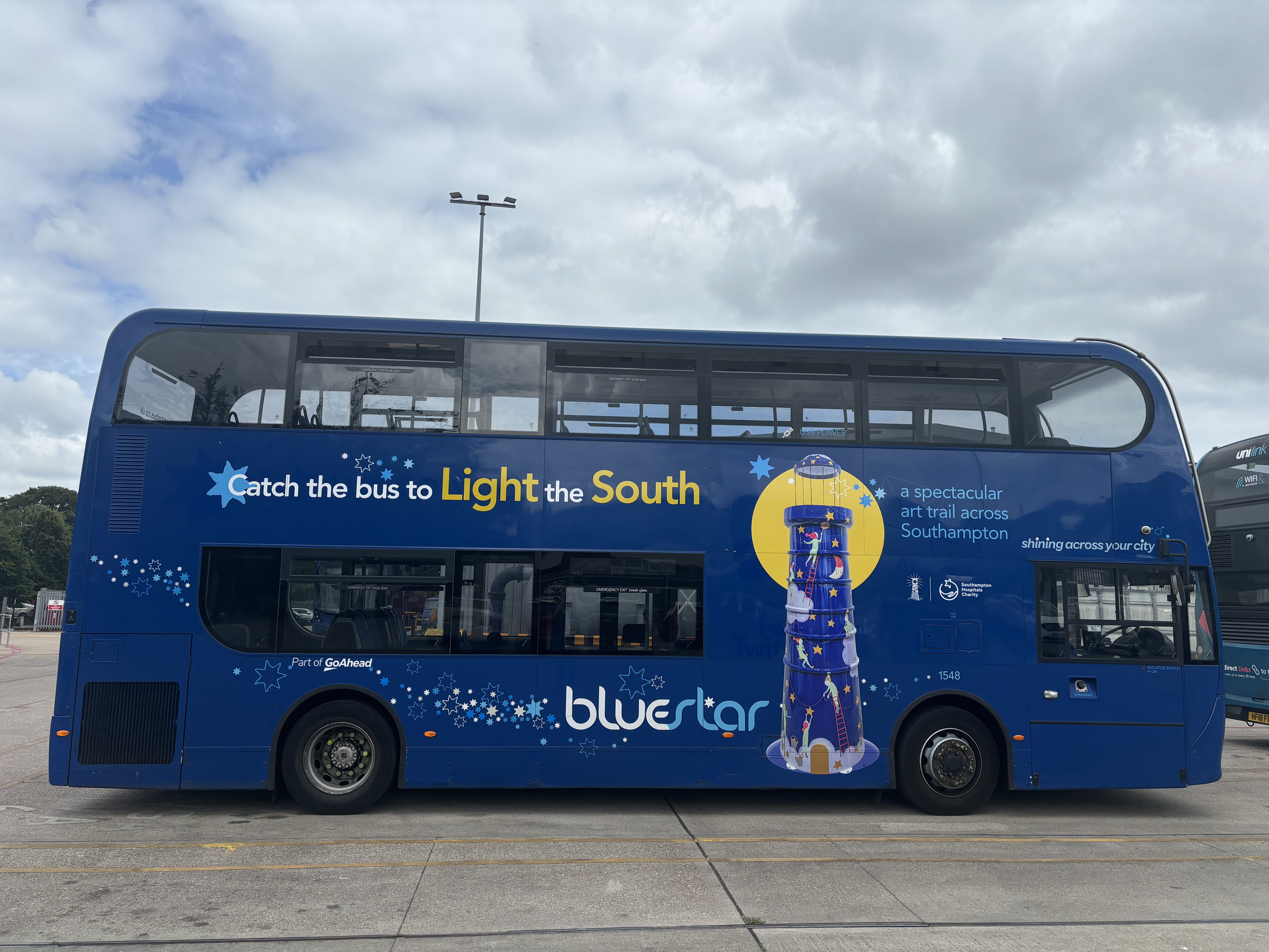Catch the bus to Light the South! - Bluestar